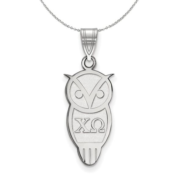 Black Bow Jewelry Co. | Jewelry | Sterling Silver Chi Omega Medium ...